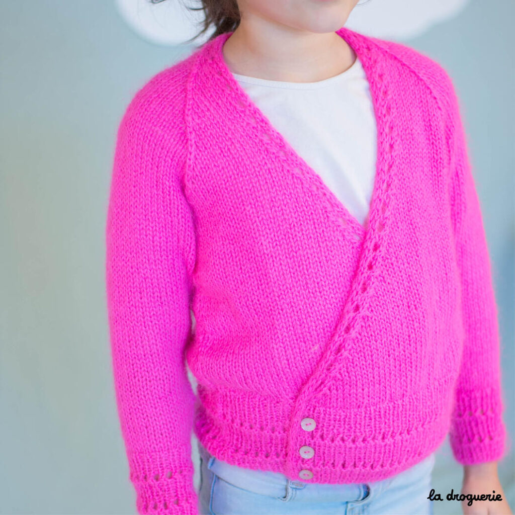 Kit A Tricoter cache-cœur enfant Cumulus | La Droguerie